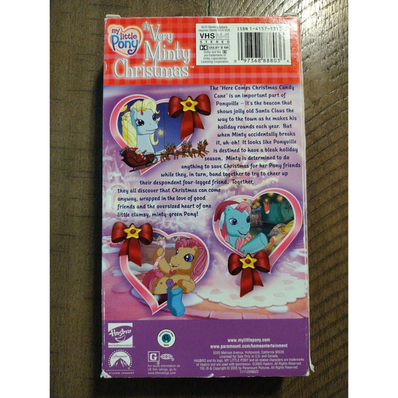 Cameras, Photo & Video | My Little Pony A Very Minty Christmas Vhs 205 ...